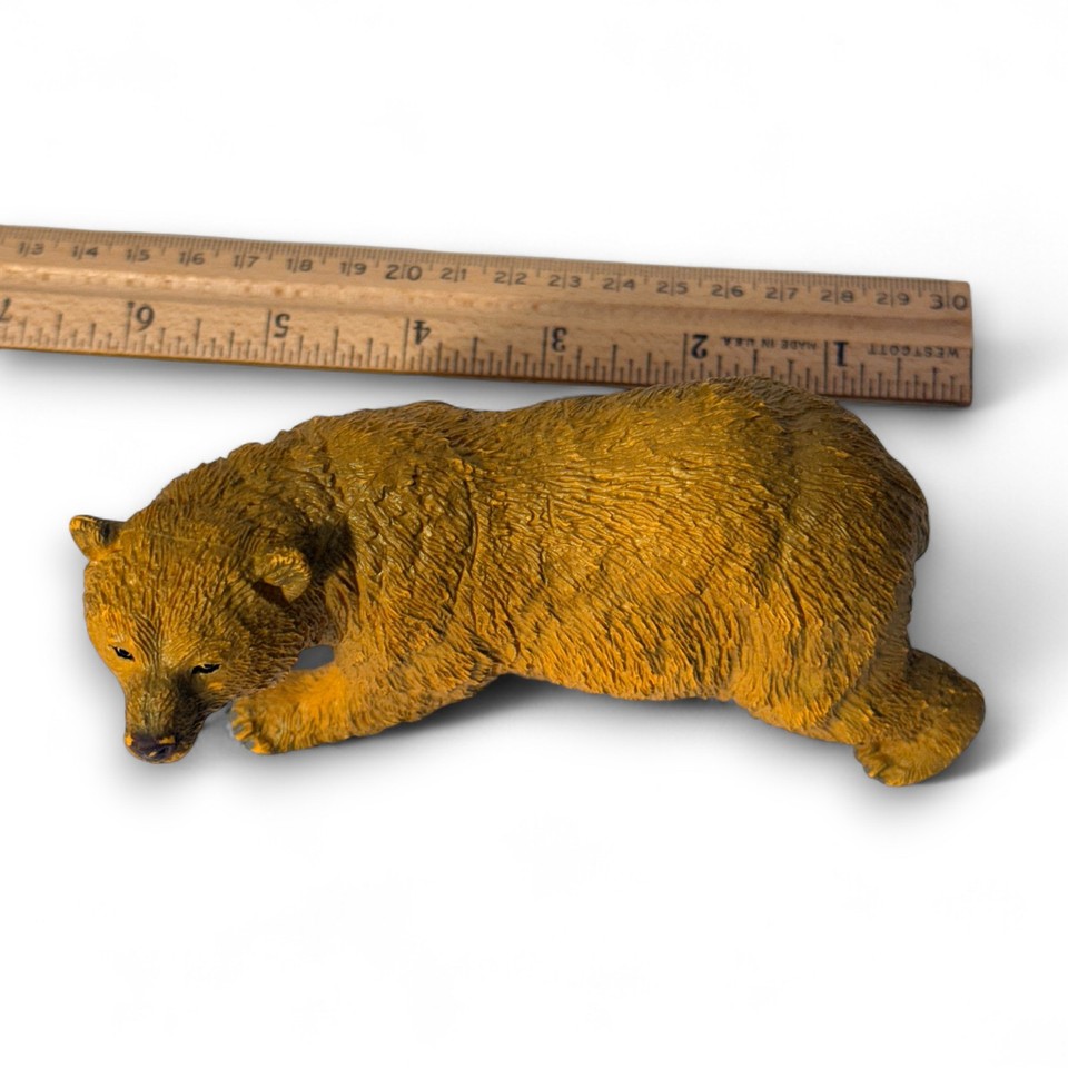 AAA Vintage Adult Bear Solid Plastic Bear Toy Animal Figure Brown ...