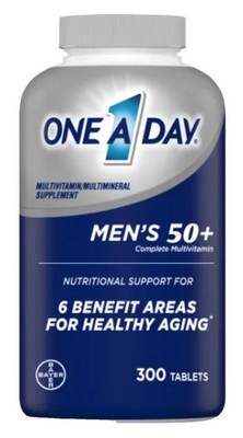 SALE- One A Day Men's 50+ Multivitamin 300 Tablets Exp 07/26, FREE FAST ...