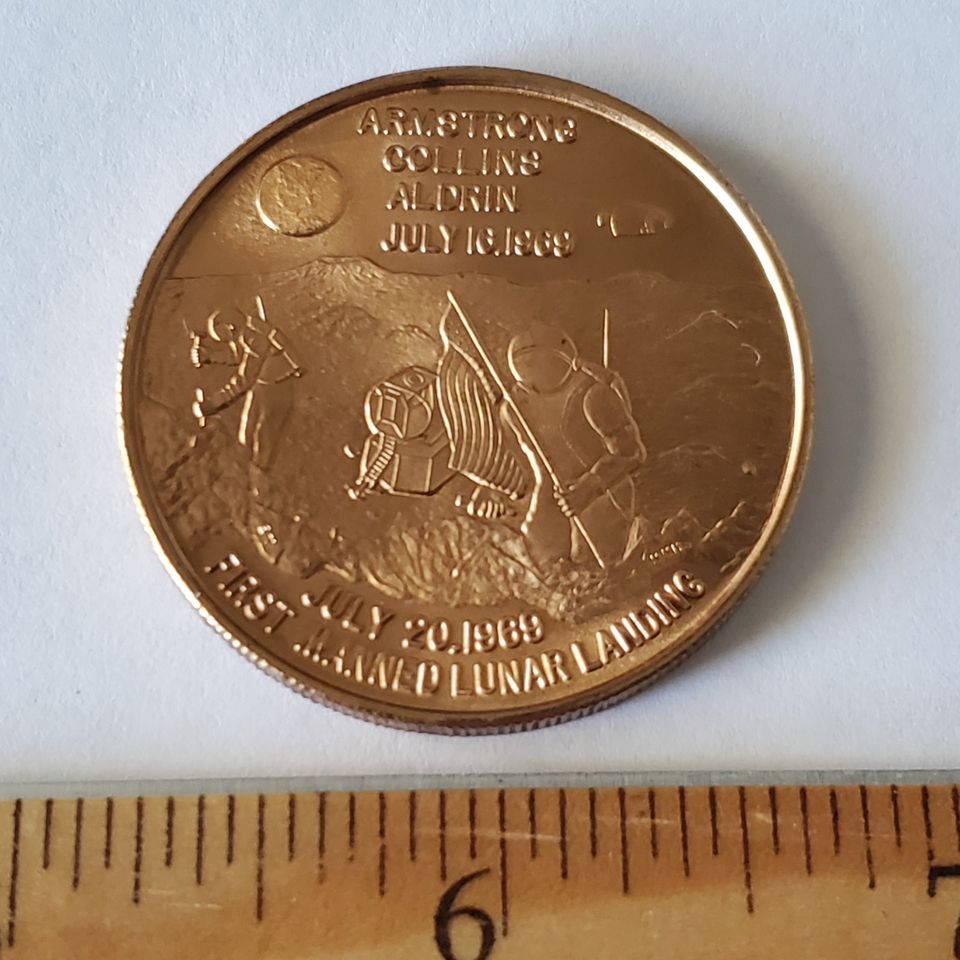 Apollo 11 1969 First Moon Landing Commemorative Medal | eBay