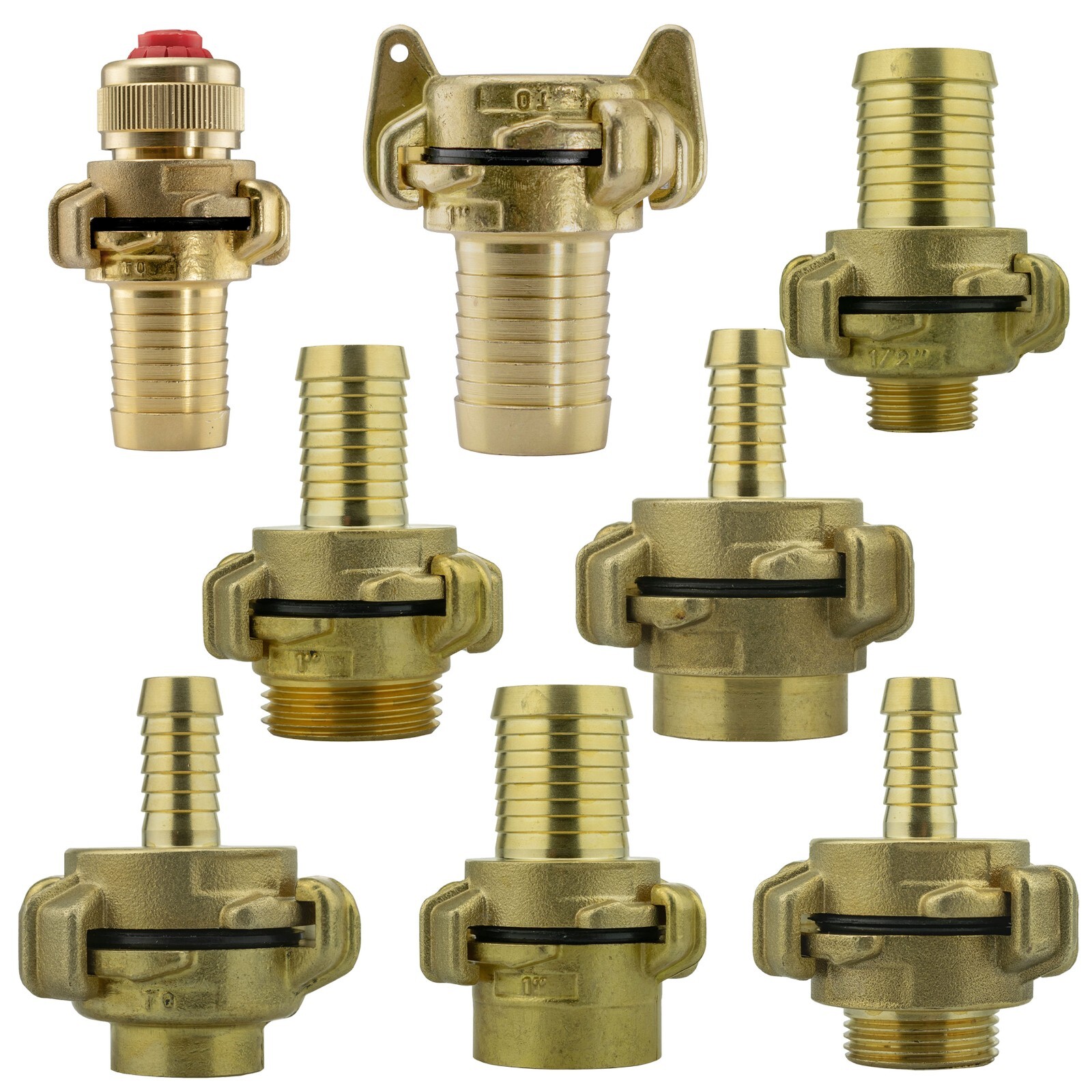 Geka Style Hose Connectors 13mm, 19mm, 25mm Barb - BSP/ Cap/Pipe ...