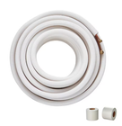 50 ft. Mini Split Line Set 1/4 in. 3/8 in. O.D Copper Pipes Tubing ...