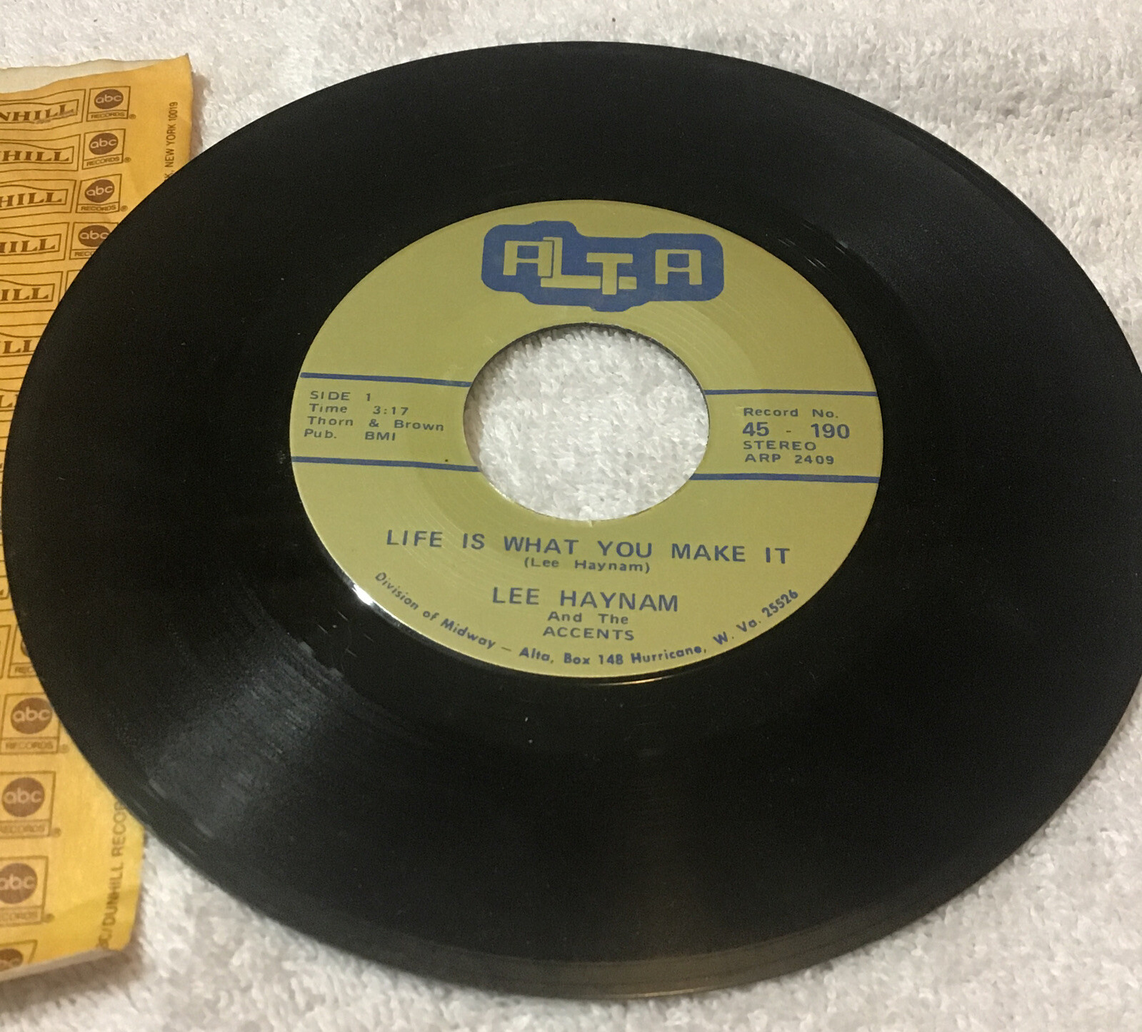 Lee Hayman And The Accents, 45 Rpm, Alt A., 45-190. | eBay