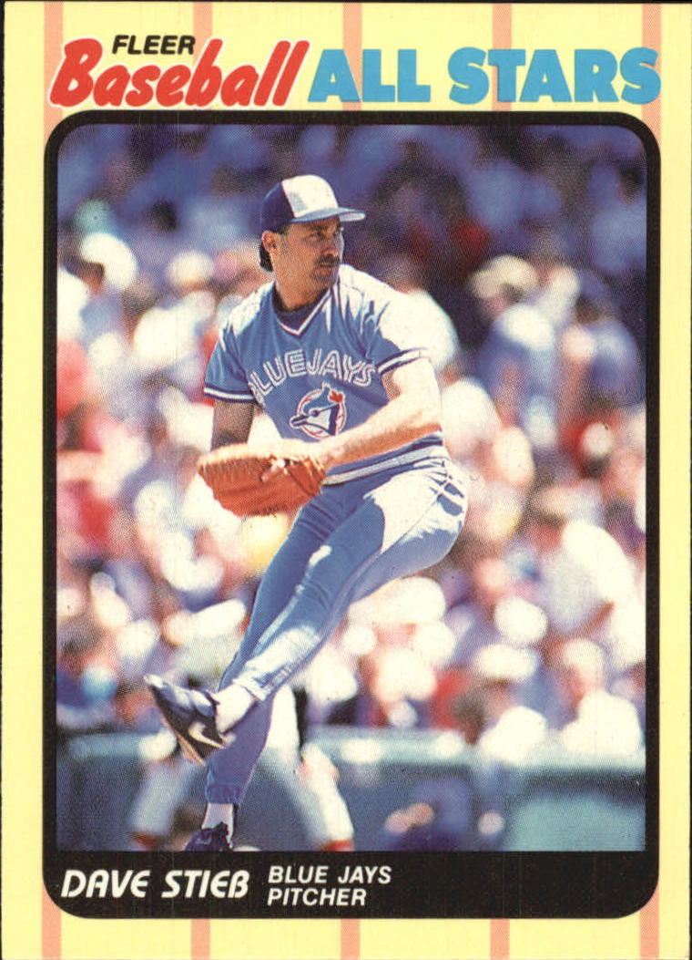 Lot Of 300 1989 Fleer Baseball All Stars Dave Stieb Card # 40 Of 44 | eBay