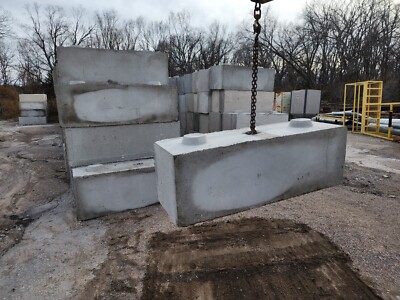 6'x2'x2' Interlocking Precast Concrete Block - Retaining Wall - 3,100lb ...