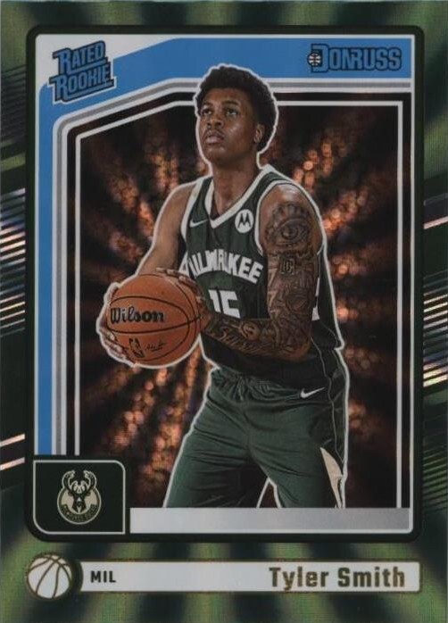 2024-25 Panini Donruss - Rated Rookie Tyler Smith #212 Holo Green Laser ...