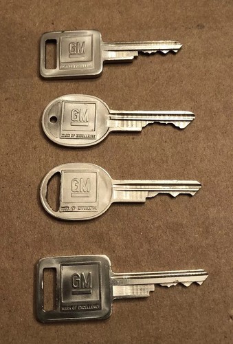 Vintage 1980s General Motors (GM) Keys x4 NOS | eBay