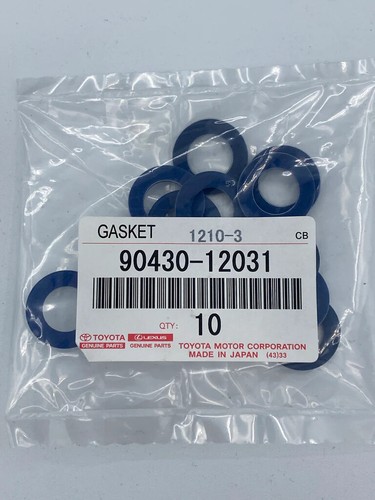 10-PCS GENUINE TOYOTA LEXUS (1985-2021) GASKET 12MM, DRAIN PLUG 90430 ...