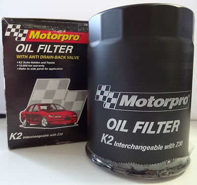 MOTORPRO K2 OIL FILTER - Z30 - HOLDEN RED/BLACK/BLUE 6CYL & V8 - NEW IN ...