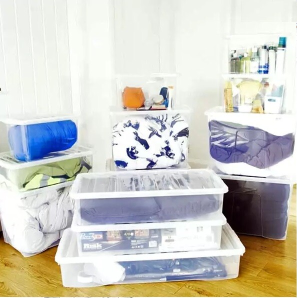 Strong Plastic Stackable Storage Box Boxes With Lid Clear Containers ...