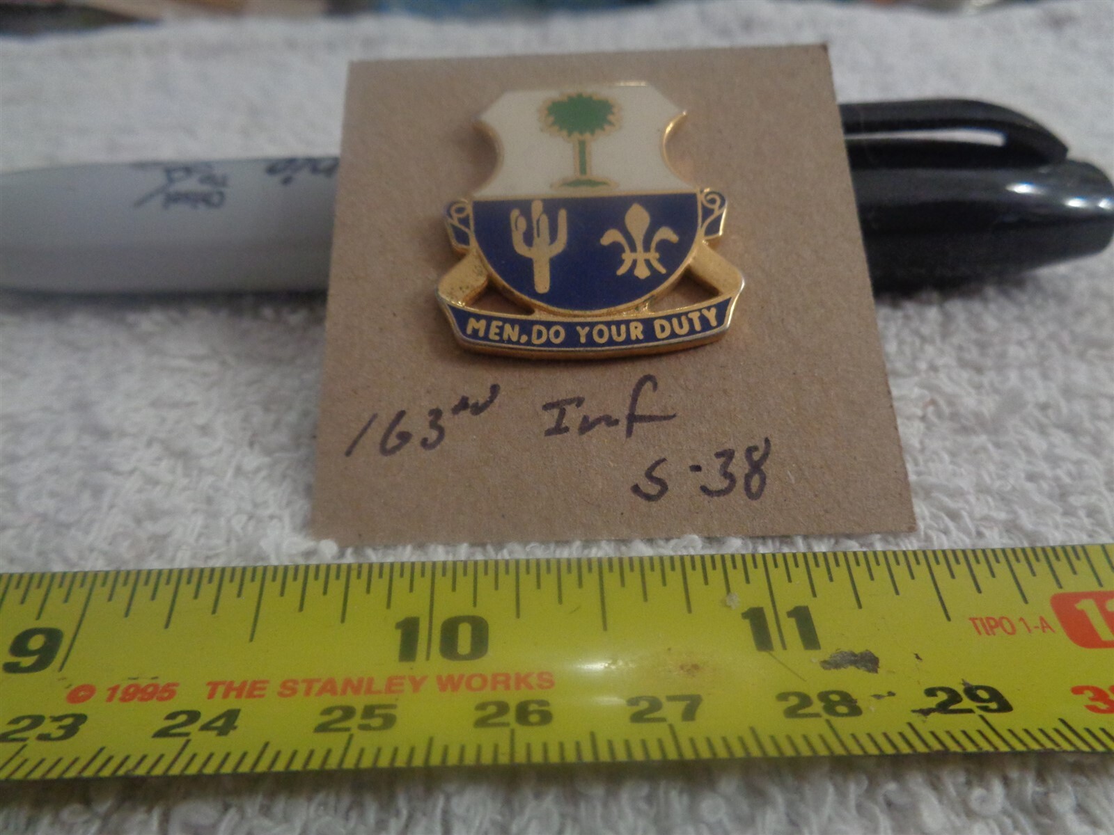 163rd Infantry S-38 Unit Crest, DI, DUI (DRAW#T10) | eBay