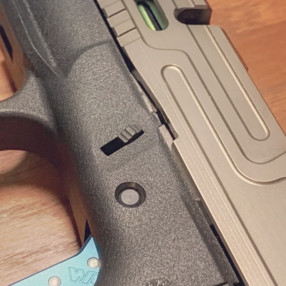 316 STAINLESS | GLOCK 17 | 19 | 19X MORE EXTENDED SLIDE LOCK CNC ...