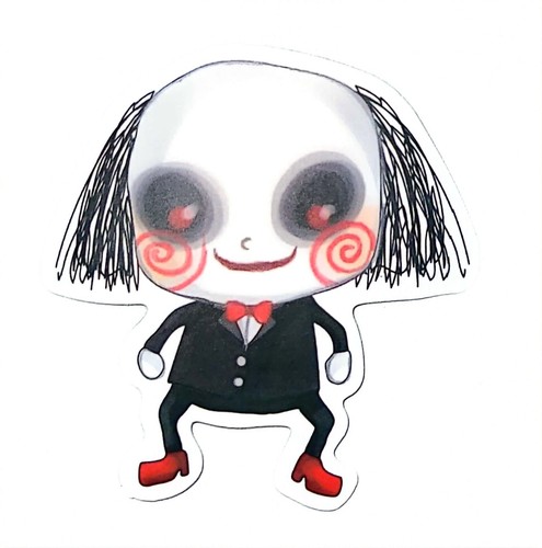 Jigsaw SAW Anime Manga Horror Water Resistant Sticker | eBay