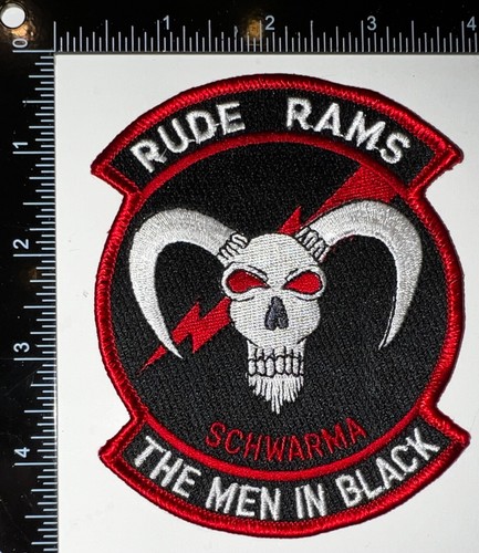 USAF 34th Fighter Squadron Rude Rams Schwarma The Men In Black Patch | eBay