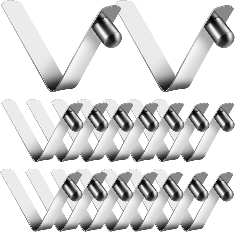 16 Pieces Canopy Metal Push Button Spring Clip Stainless Steel Push ...