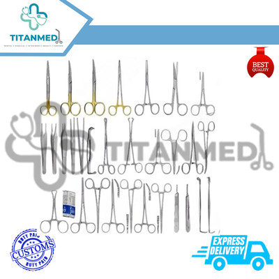 108 Pcs Major Surgery Basic Kit Surgical Medical Instruments Set German ...