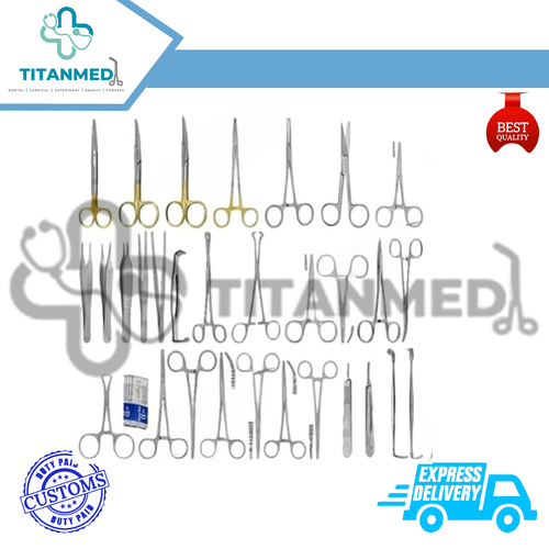 108 Pcs Major Surgery Basic Kit Surgical Medical Instruments Set German ...