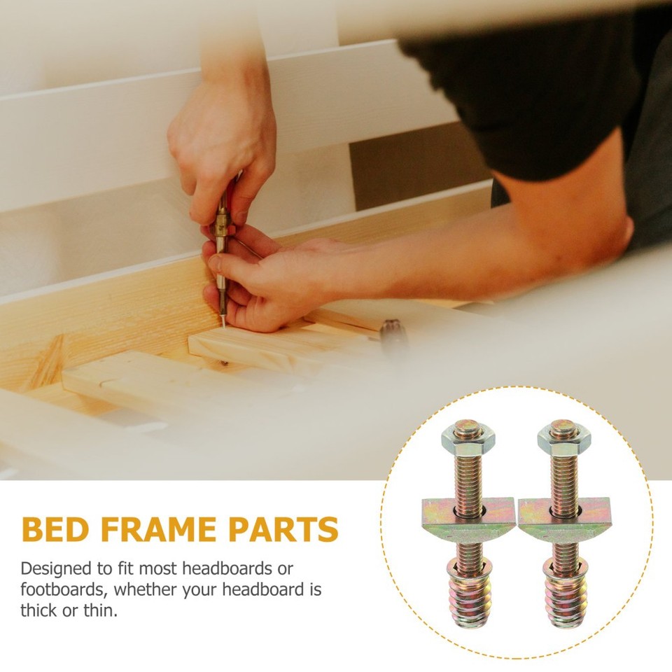 8 Sets Bed Frame Accessories Screw Rod Connection Parts Replacement ...