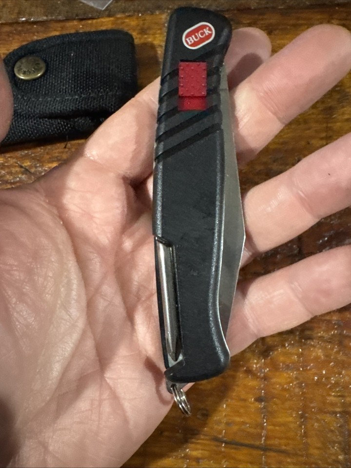 VERY COOL VINTAGE SWISS BUCK SWISSMATE 1 KNIFE With 426 Sheath. (215 ...