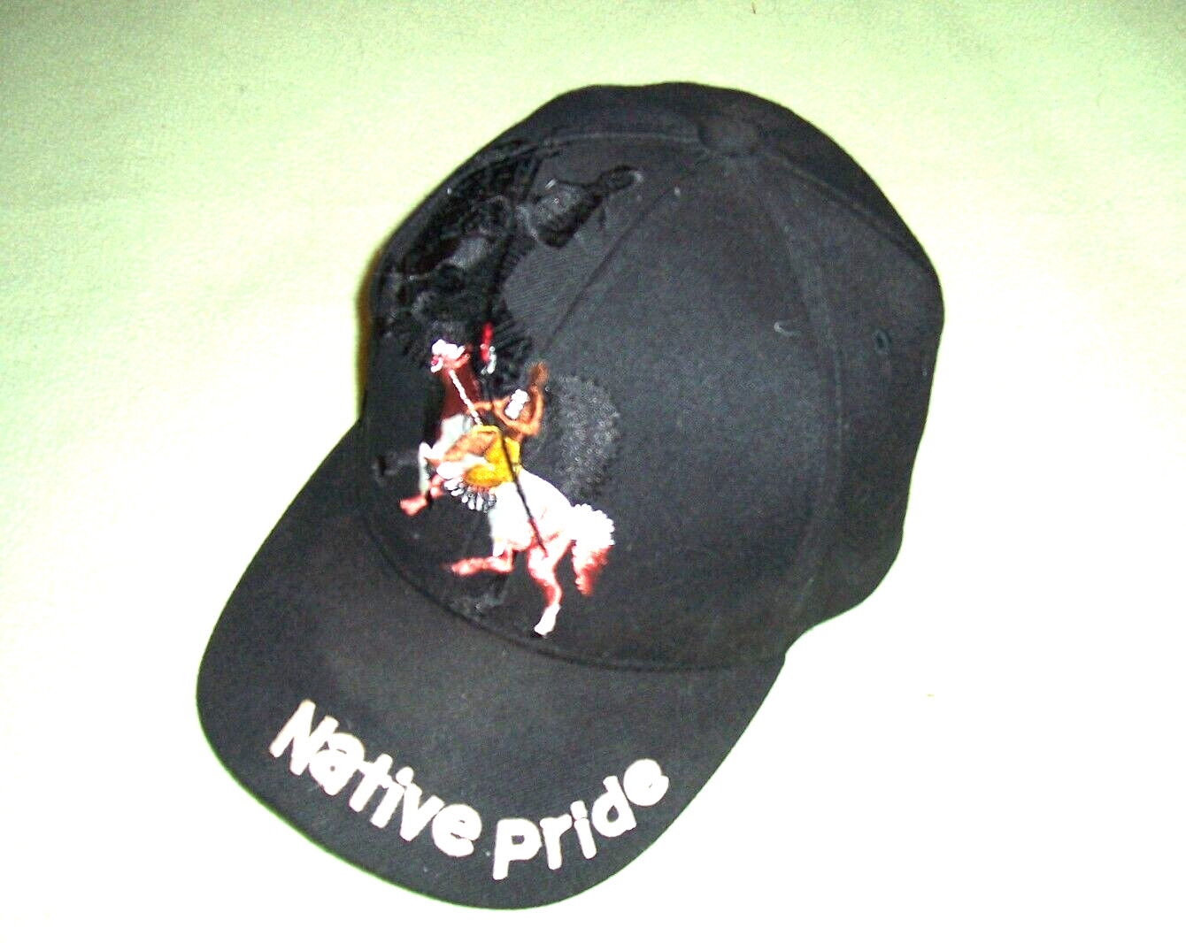 NATIVE PRIDE EMBROIDERD BALL CAP BY CROWN HEAD WEAR A… - Gem