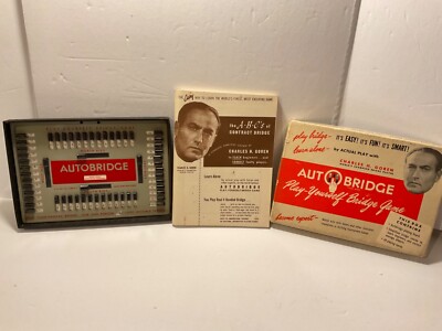 VINTAGE 1950S PLAY YOURSELF AUTO BRIDGE GAME PRE OENED | eBay