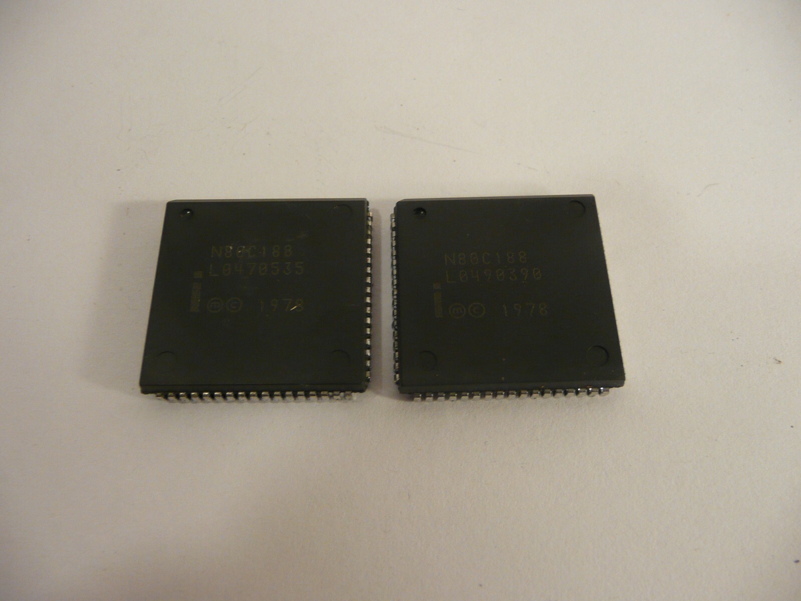 NEW LOT OF 2 GENUINE INTEL N80C188 CMOS 8BIT ICs PLCC68 SEMICONDUCTORS | eBay