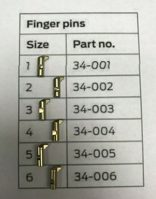 Schlage Primus Lock Cylinder Sidebar Finger Pin Set, Pins 1-6 ...