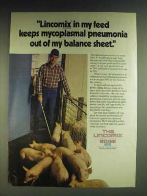 1984 Upjohn Tuco Lincomix Ad - keeps mycoplasmal pneumonia Out | eBay