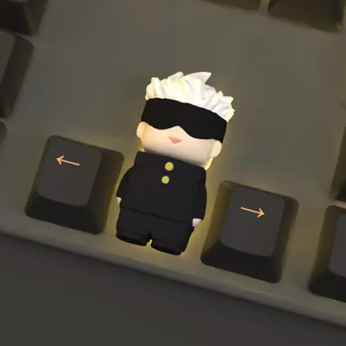 Jujutsu Kaisen Satoru Gojo Mechanical Keyboard Cosplay Resin Keycap ...