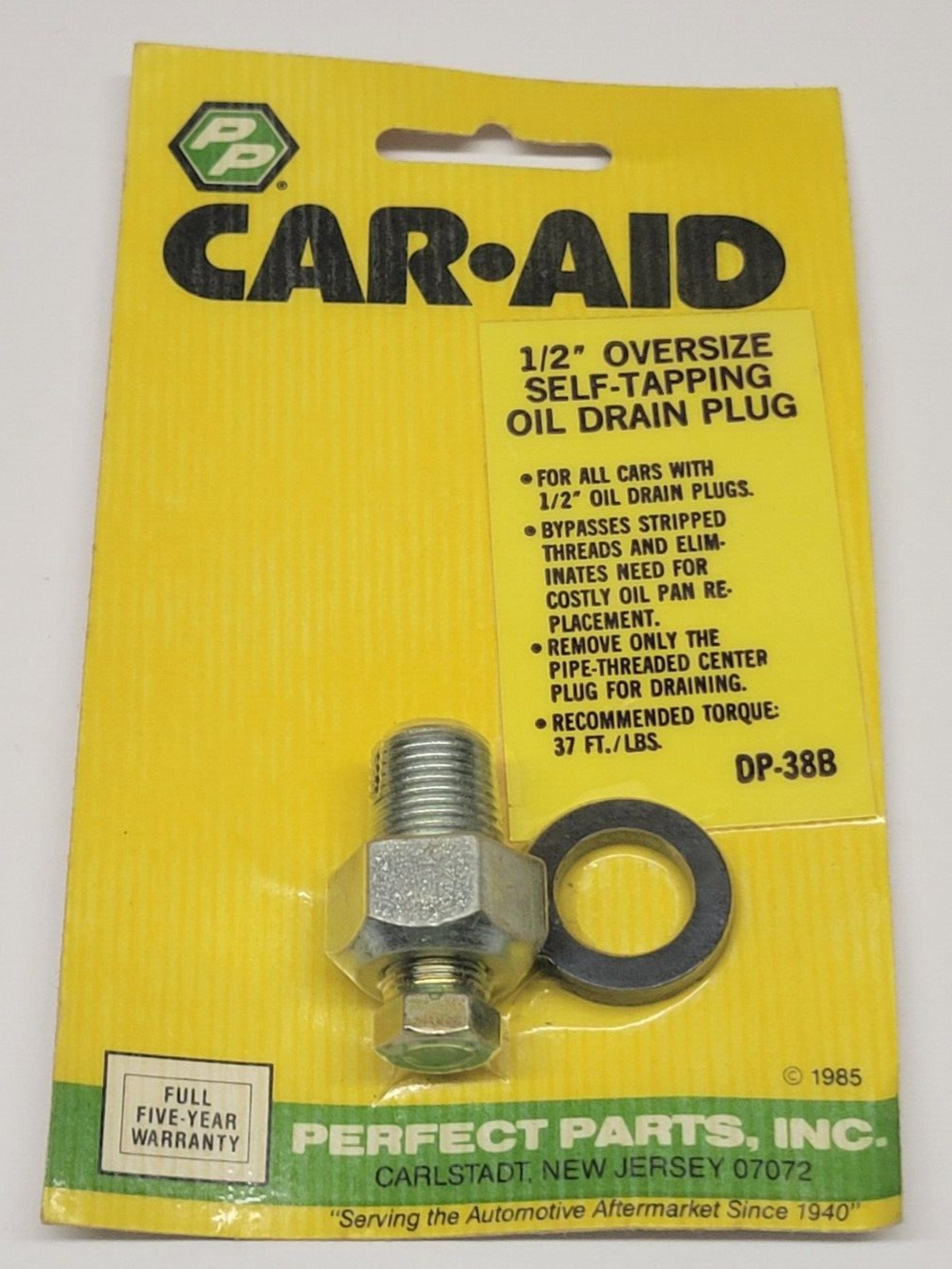 Universal Self-Tapping Piggy-Back Oil Pan Drain Plug - 1/2" Single ...