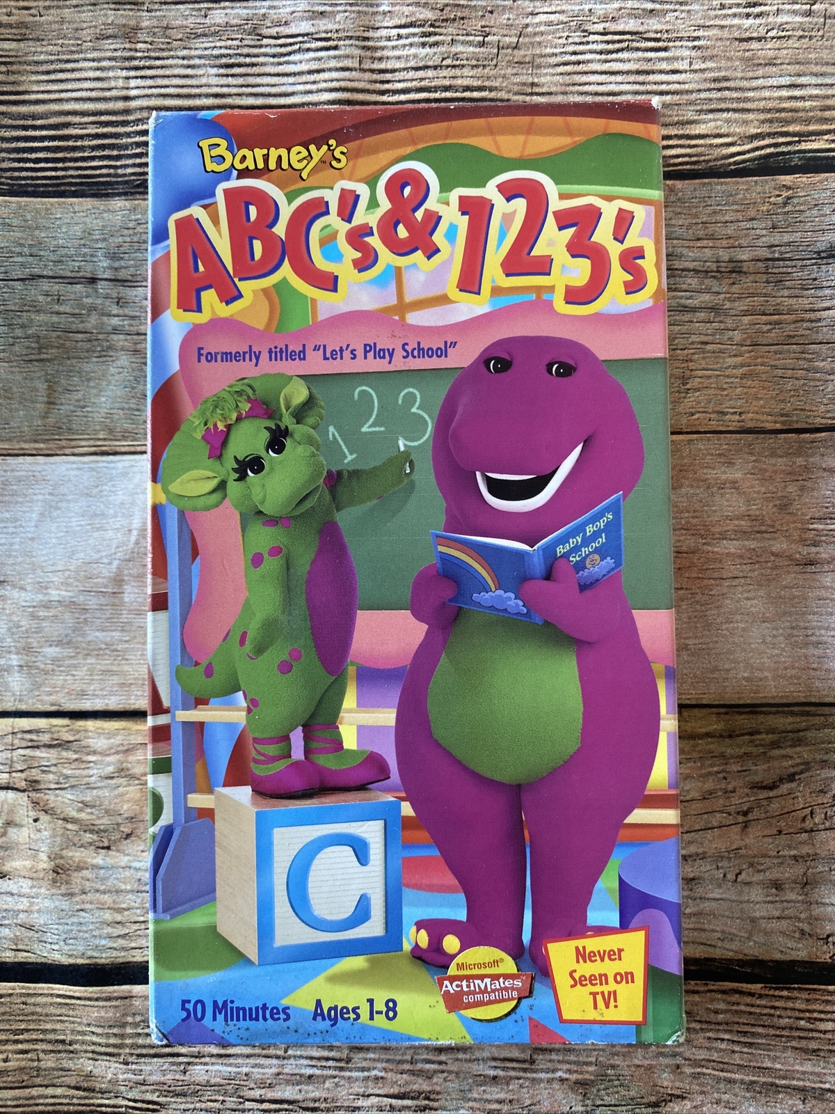 Barney’s ABC’s & 123’s VHS Lyrick Never Seen On TV School Sing Along ...