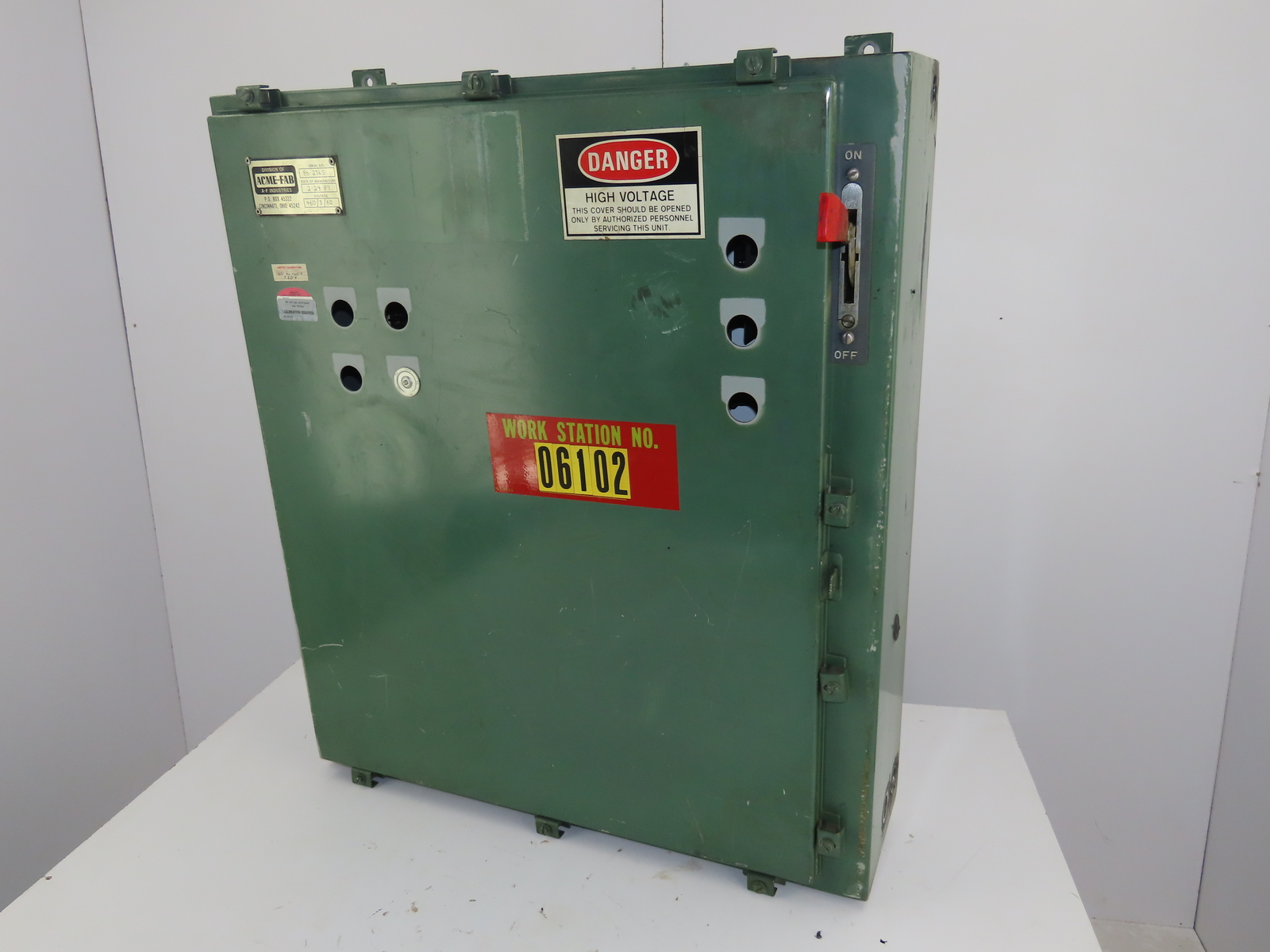 Wiegmann 36x30x8" Industrial Control Panel Enclosure Backplate 30Amp ...