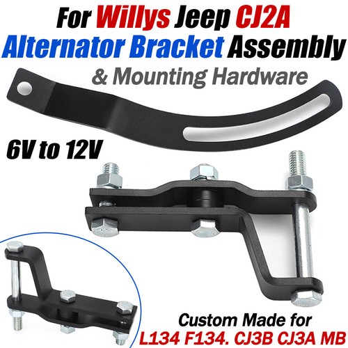 For Willys Jeep CJ2A CJ3B CJ3A L134 F134 MB Engine Alternator Bracket ...