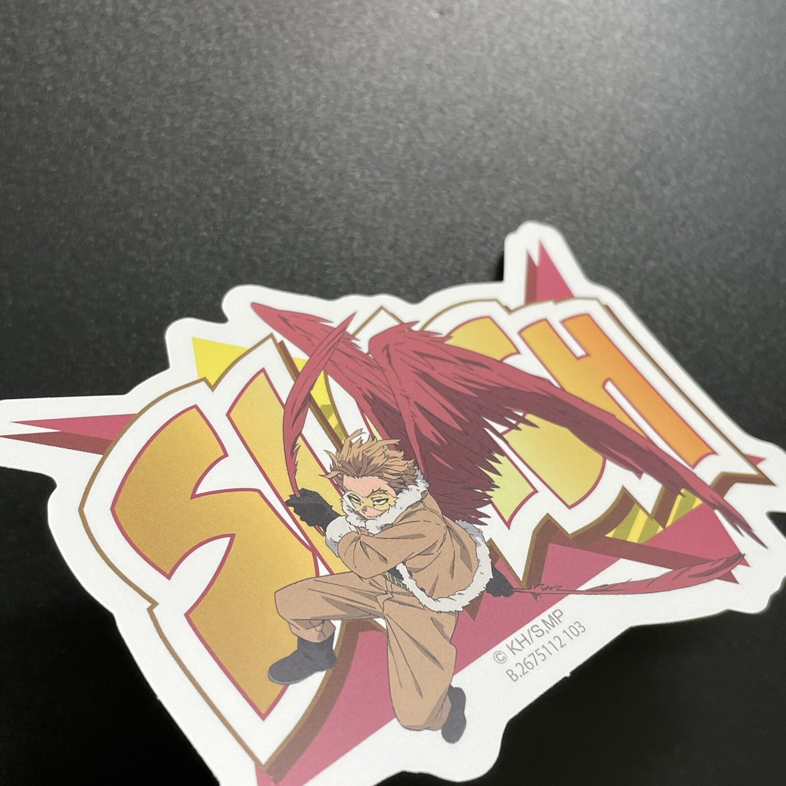 My Hero Academia Mobile Sticker Collection Hawks Slash Decal Bandai New ...