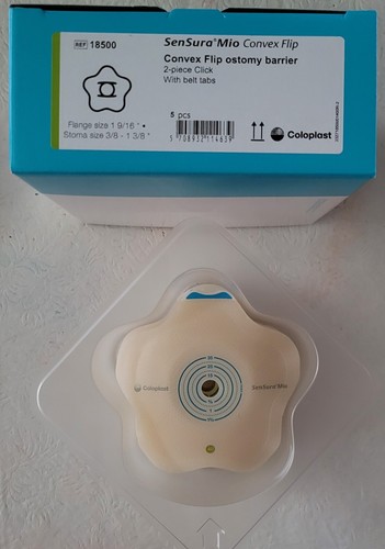 Coloplast SenSura Mio Convex Flip Ostomy Barriers 5/box Cut To Fit ...