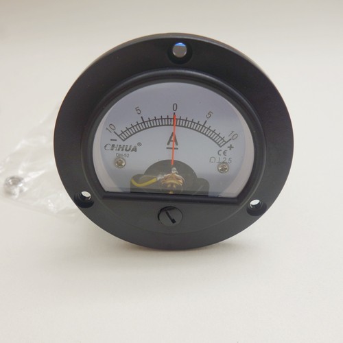 1PC DC Minus Zero Plus -10A-+10A Analog DH52 Analogue Ammeter AMP Panel ...