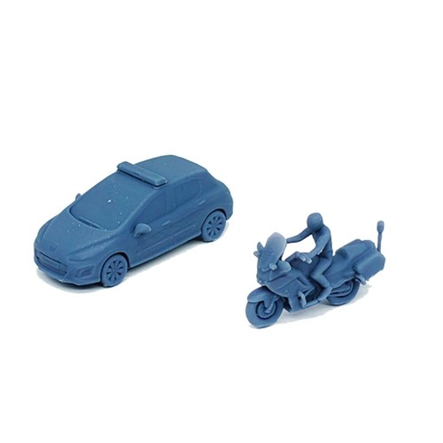 Outland Models Scenery Traffic Control Police Vehicle Set 1:87 HO Scale ...