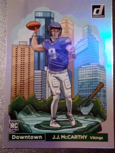 2024 donruss football JJ McCarthy RC SSP case hit downtown RARE | eBay