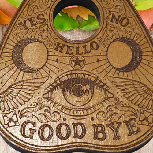 Wooden Planchette for Ouija Board Laser Engraved Spirit Board Pointer ...