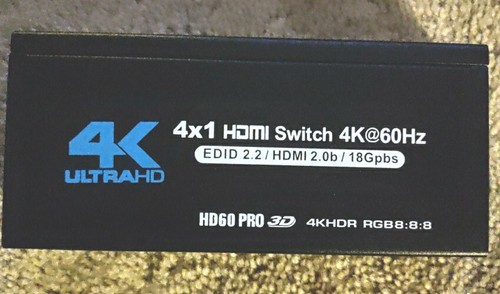 4k UltraHD 4x1 Hdmi Switch 4k@60hz HD60 pro 3D | eBay