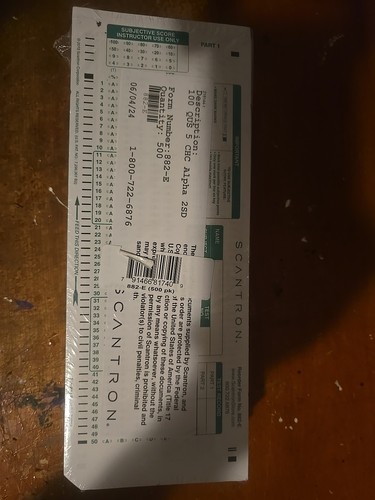 Scantrons Form Number 882-e 500 Pack | eBay
