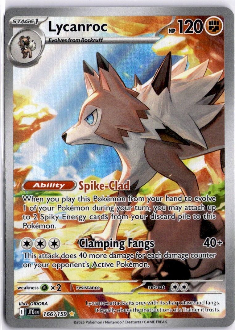 Lycanroc 166/159 - Illustration Rare Card | Journey Together (sv9-166)