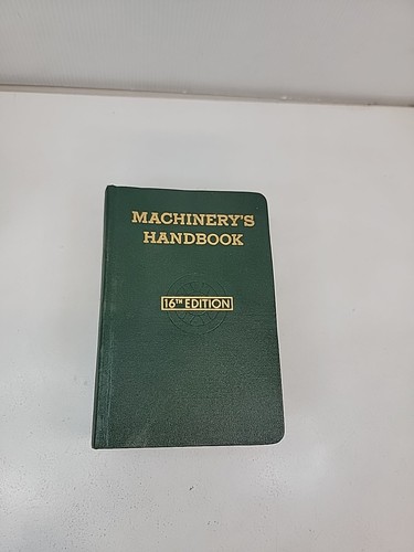 Vintage Machinery’s Handbook 16th Edition from 1962 The Industrial ...