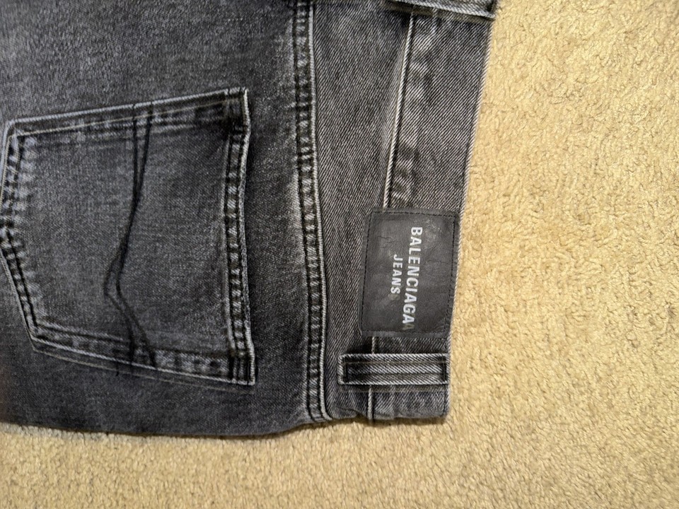 Balenci Gray Lost Tapes Flared Men Jeans Size S Made In Italy | eBay