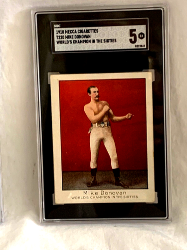1910 Mecca Cigarettes T-220 Boxing Cards: Mike Donovan SGC 5 | eBay