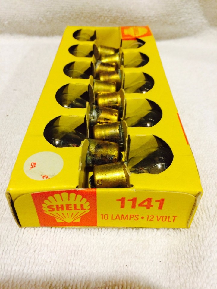 Vintage Shell Gasoline service station Bulbs - Lamps GE 1141 BULB 12 ...