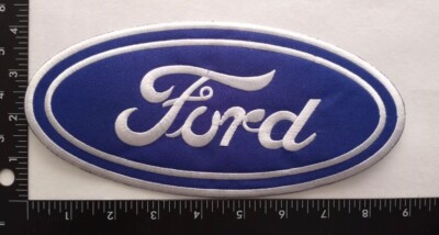 Large Ford Patch Iron On or Sew On Embroidered Patch Oval High Quality ...