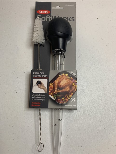 OXO 2102600 Plastic Turkey Baster With Cleaning Brush for sale online ...