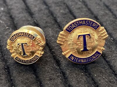 Vintage Toastmasters International Pins/Button Pinback Brooch, Set Of 2 ...