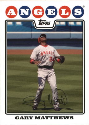 2008 Topps #525 Gary Matthews Angels | eBay