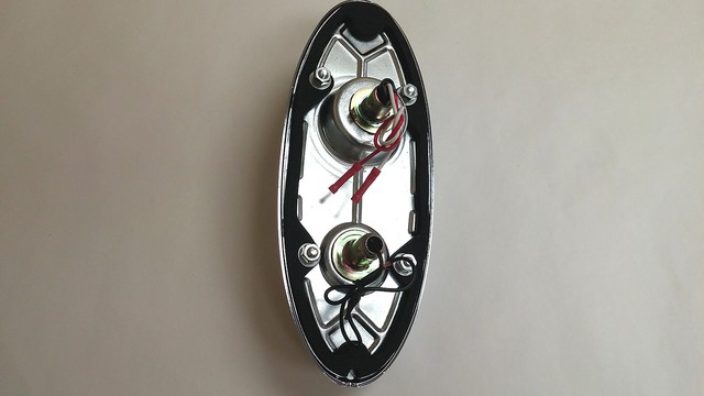 1954 54 Chevy Belair 210 150 Tail Light Lens Chrome Bezel Assembly ...